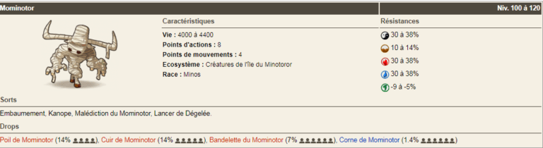 Donjon Minotoror – Guide Dofus Rétro (1.29) monocompte